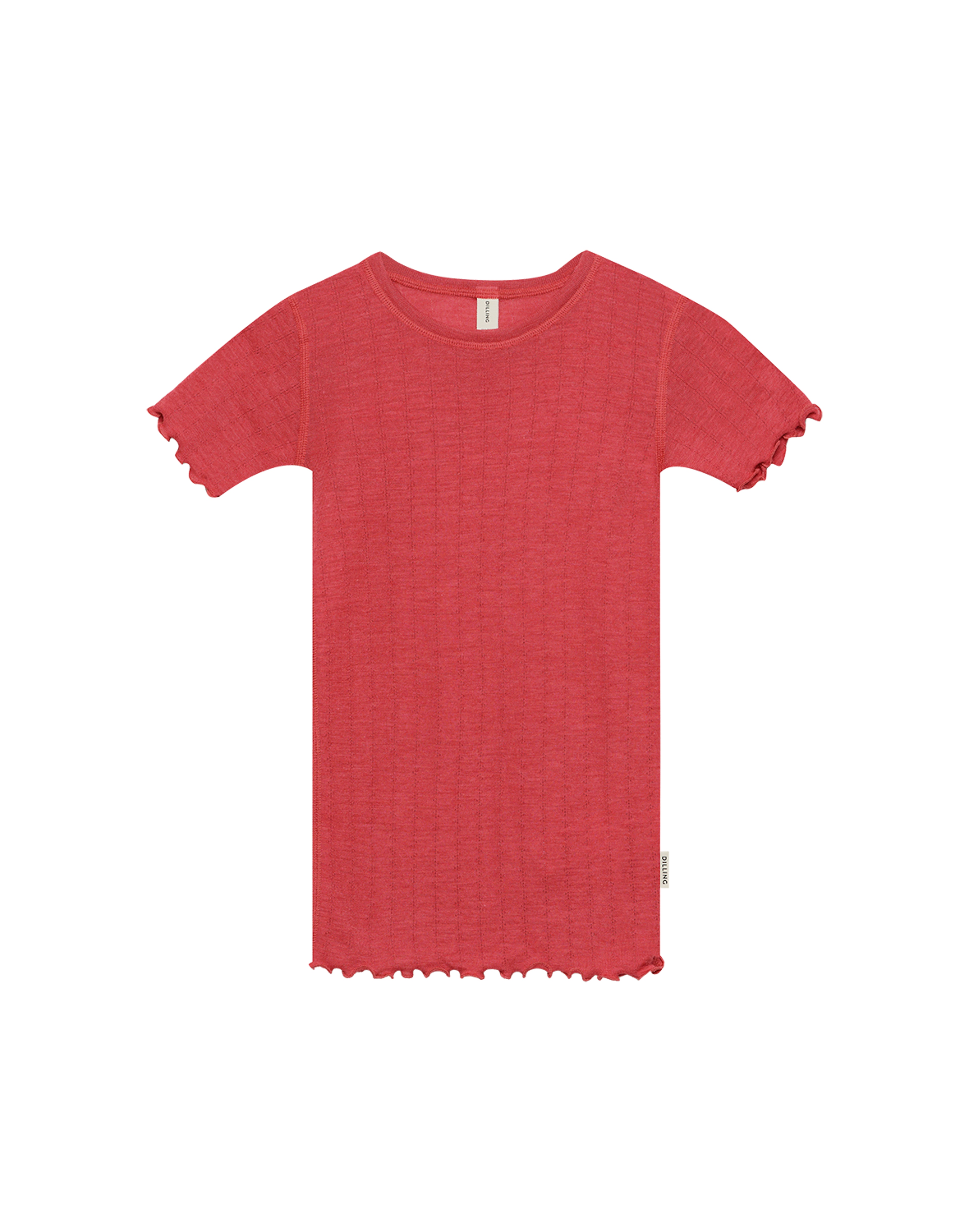 Children's merino wool/silk pointelle T-shirt - £29.99 - Dilling