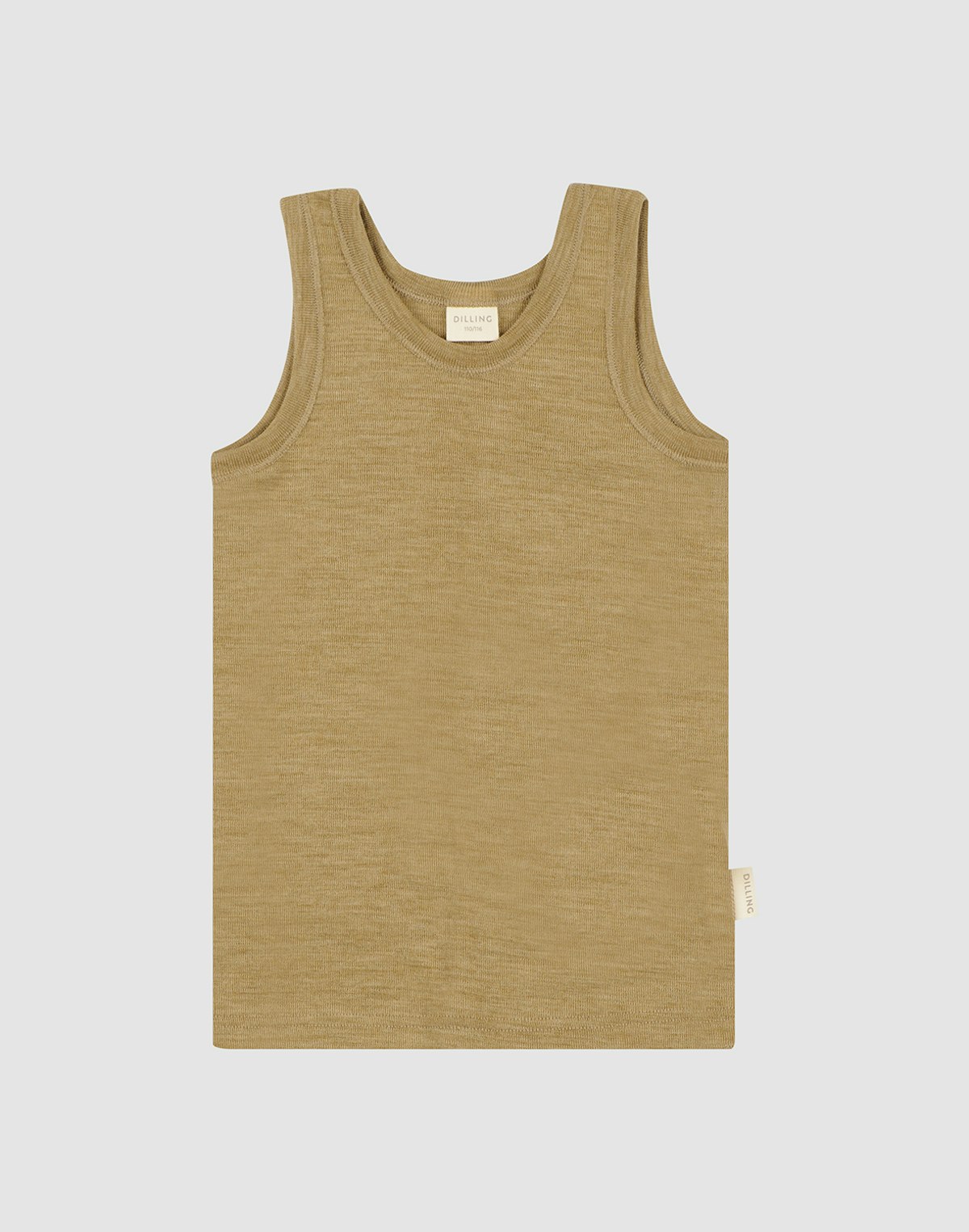 Undertrøje i merinould til børn i Ørkengræs - 139.99 kr - Dilling