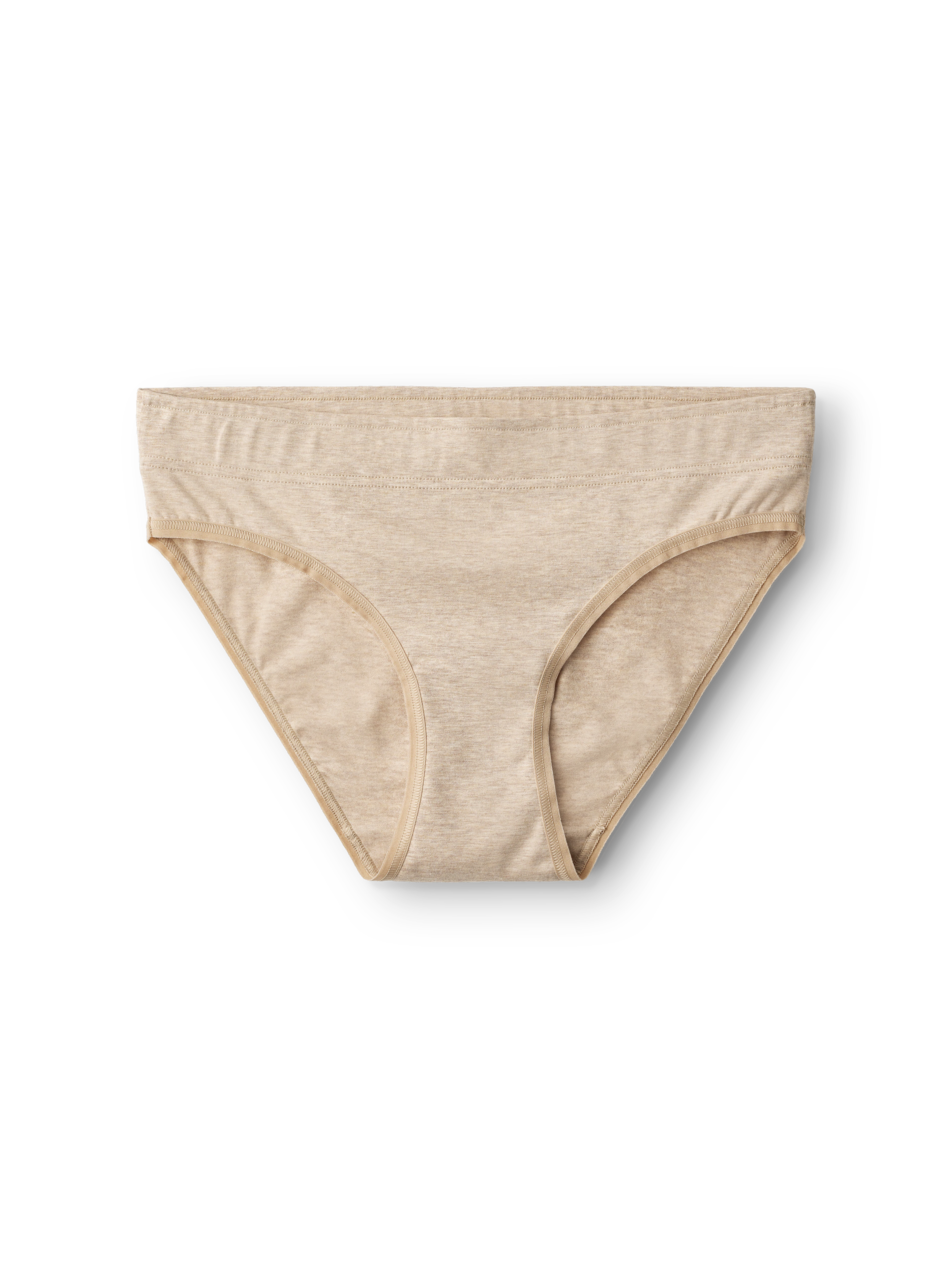Women's cotton mini briefs in Beige melange - £13.99 - Dilling
