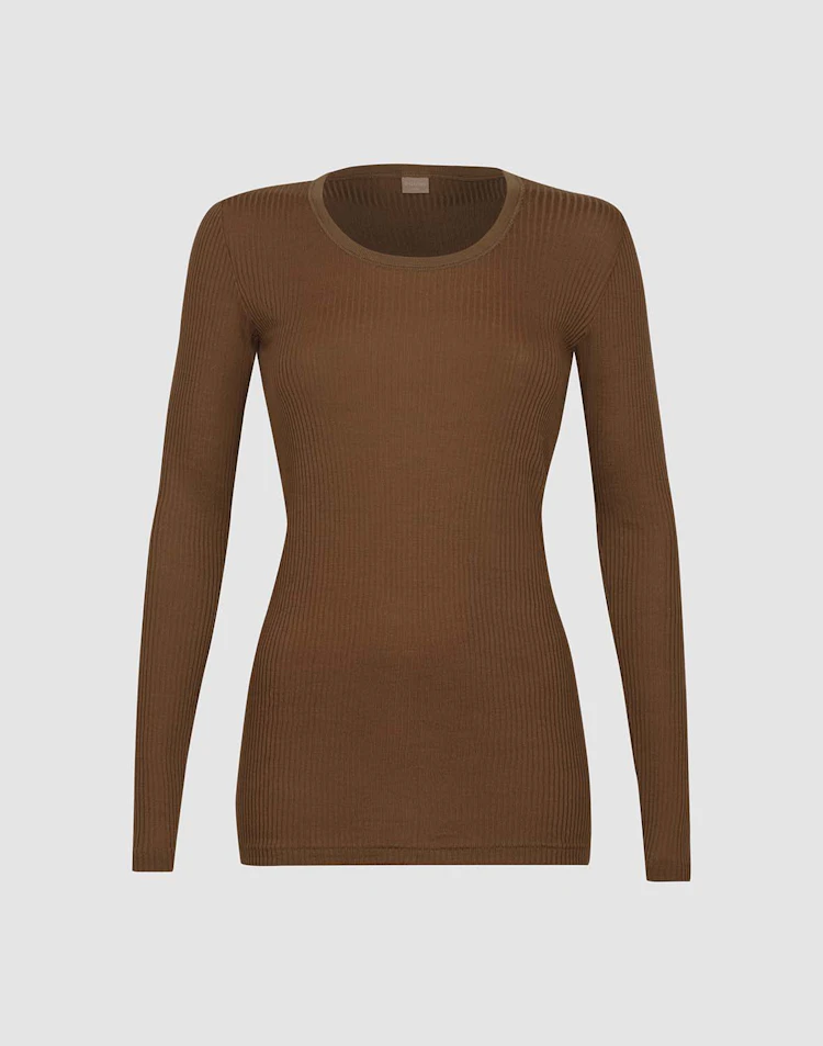 Women's merino wool long sleeve top - Free shipping - Dilling