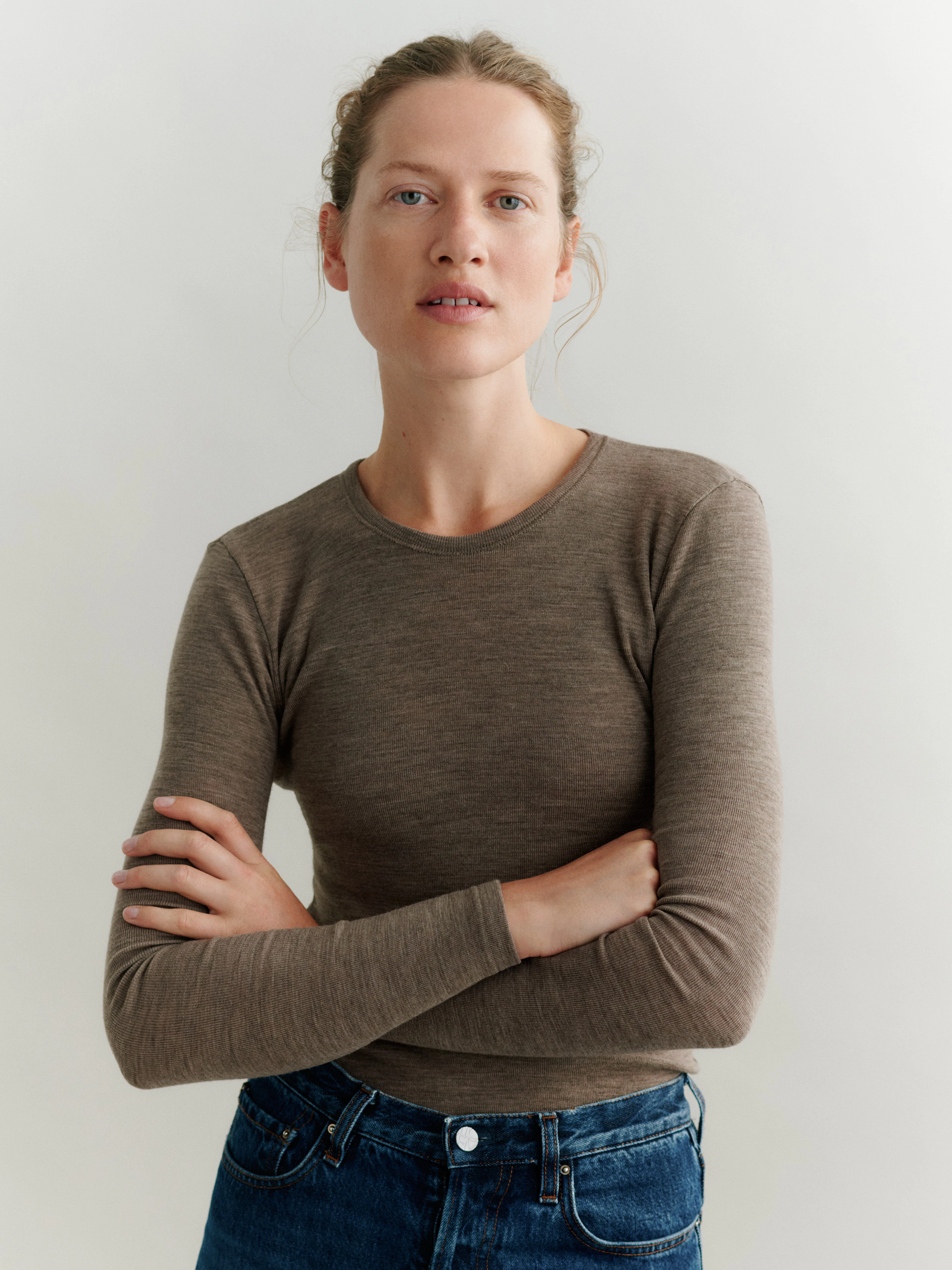 Women's merino wool long sleeve top - €49.99 - Dilling