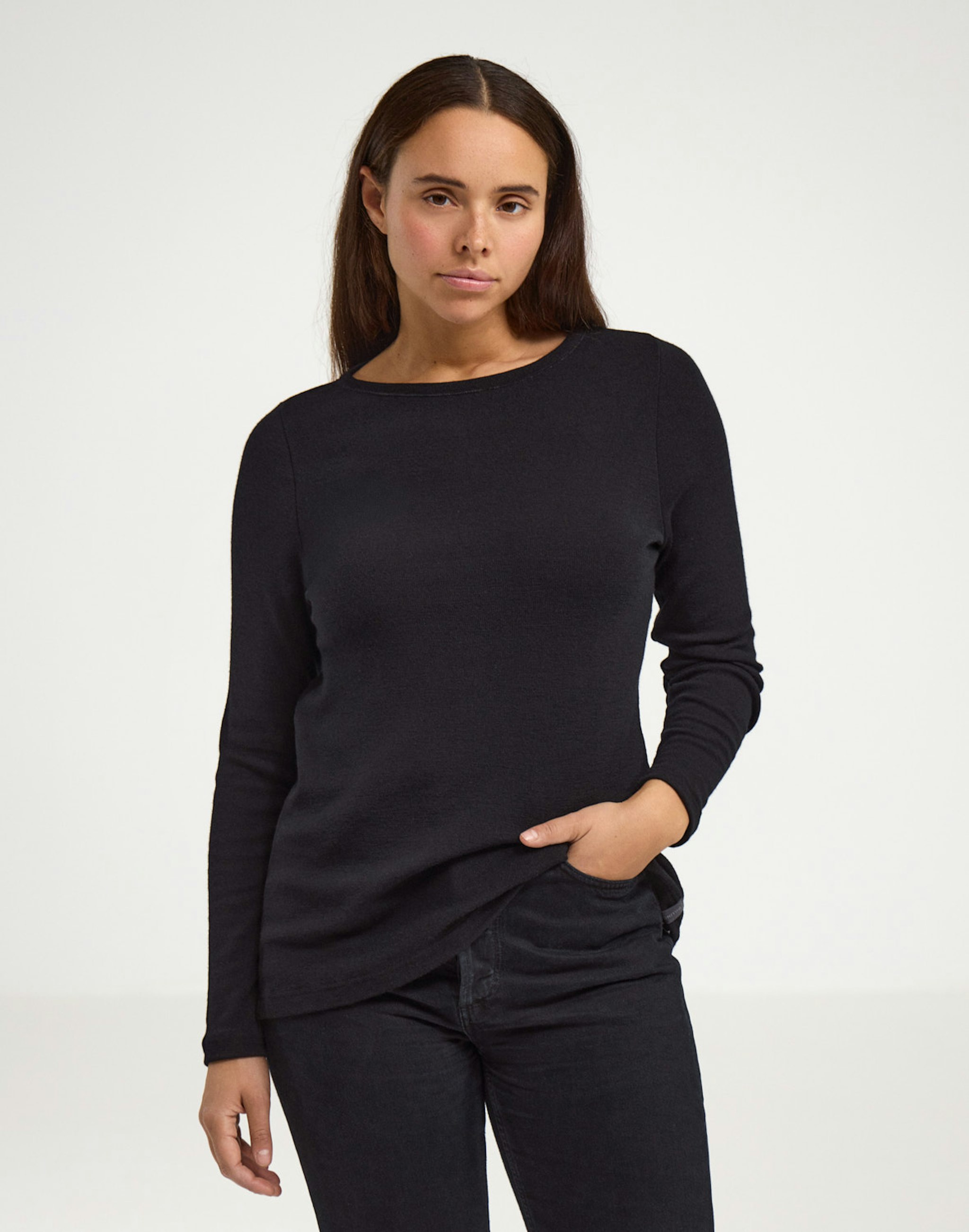 Langarmshirt für Damen aus Merinowolle - €49.99 - Dilling