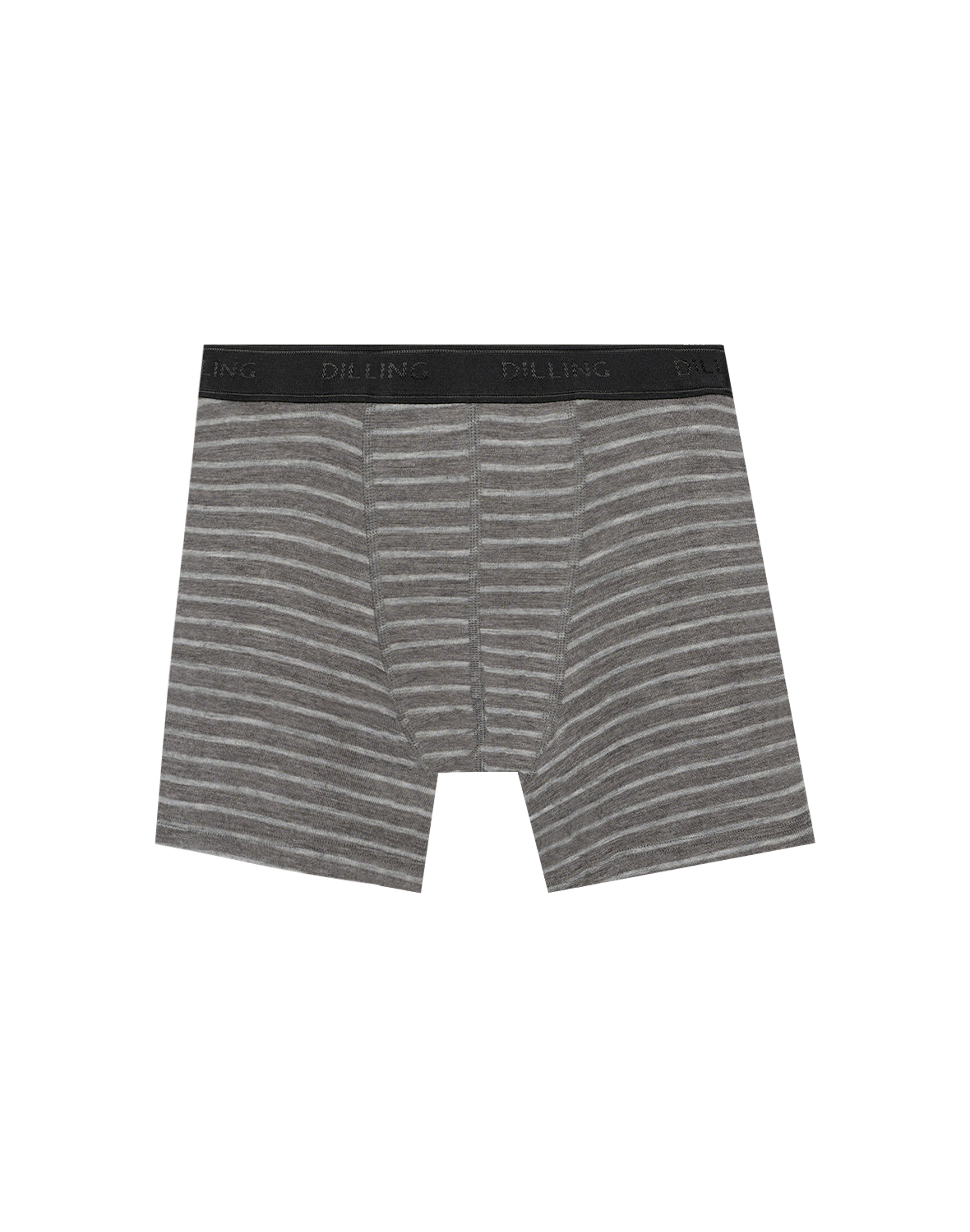 Men's merino wool boxer shorts in Grey striped - $47.99 - Dilling