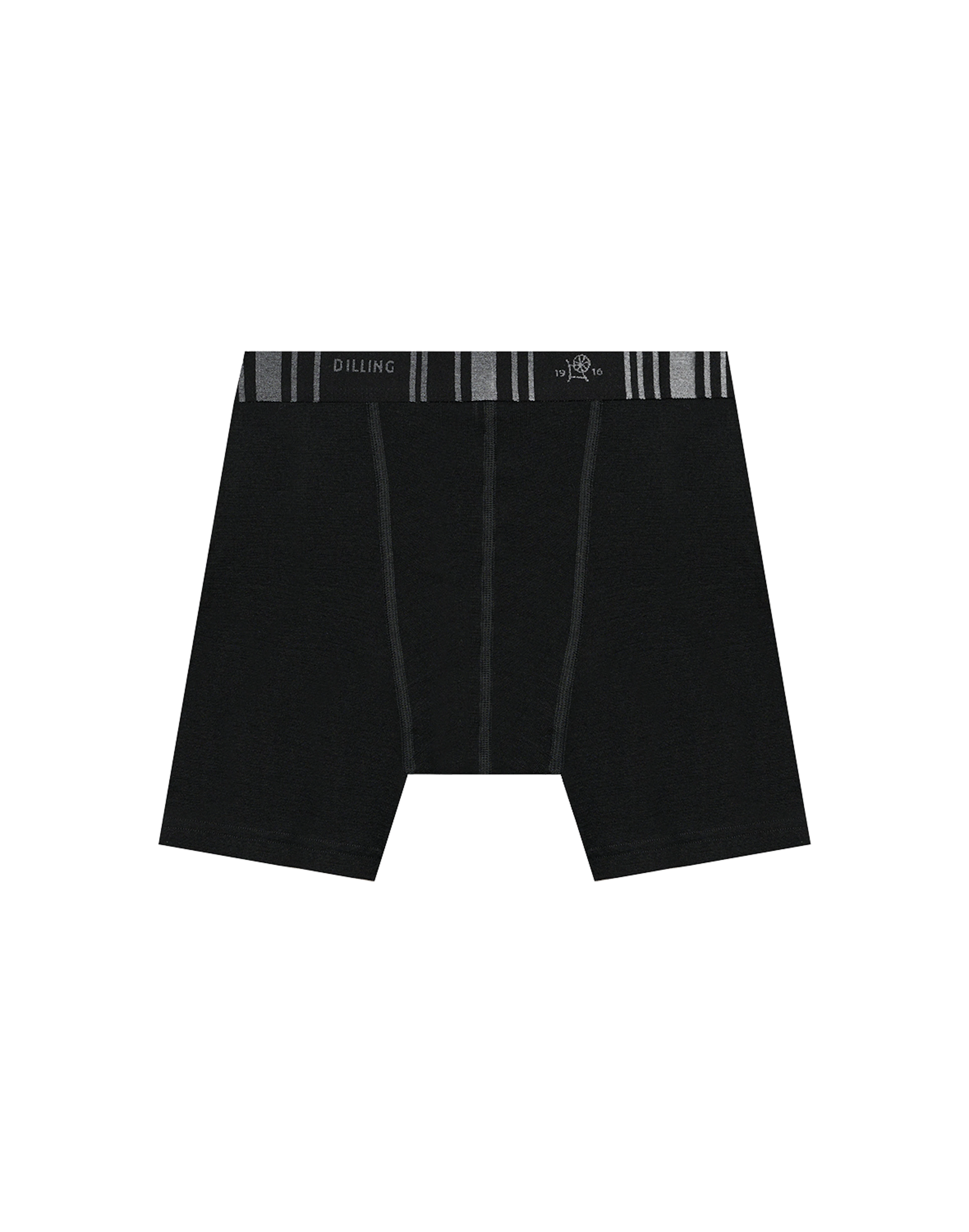 Men's merino wool boxer shorts in Black - $36.99 - Dilling