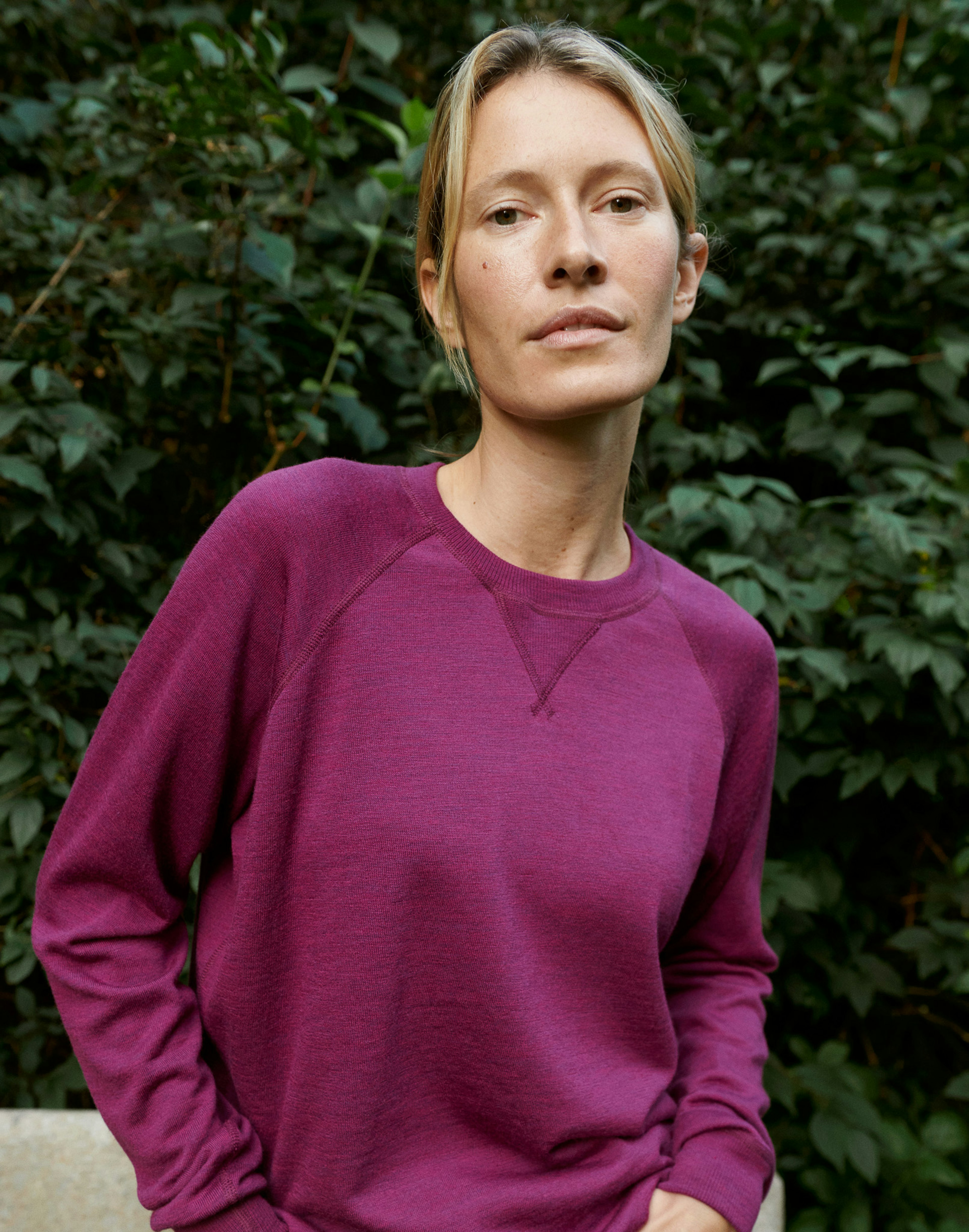 Women's merino wool terry sweatshirt - Free shipping - Dilling