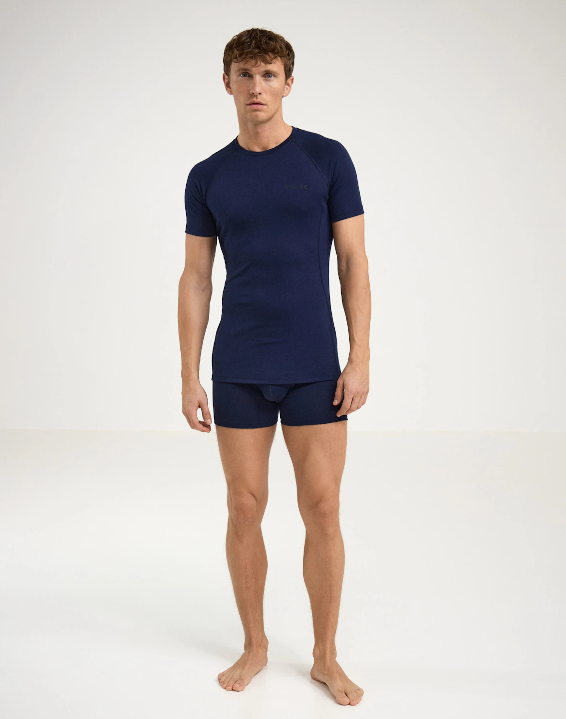 Men's merino wool boxer shorts in Navy - $68.99 - Dilling