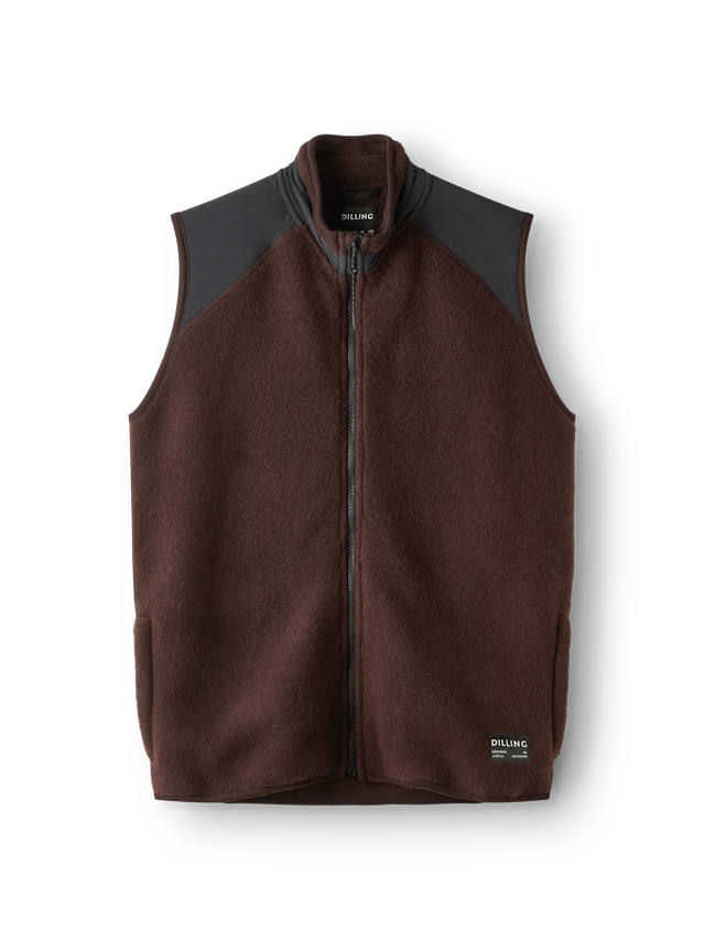 Women's Merino Wool Fleece Vest - Free shipping - Dilling
