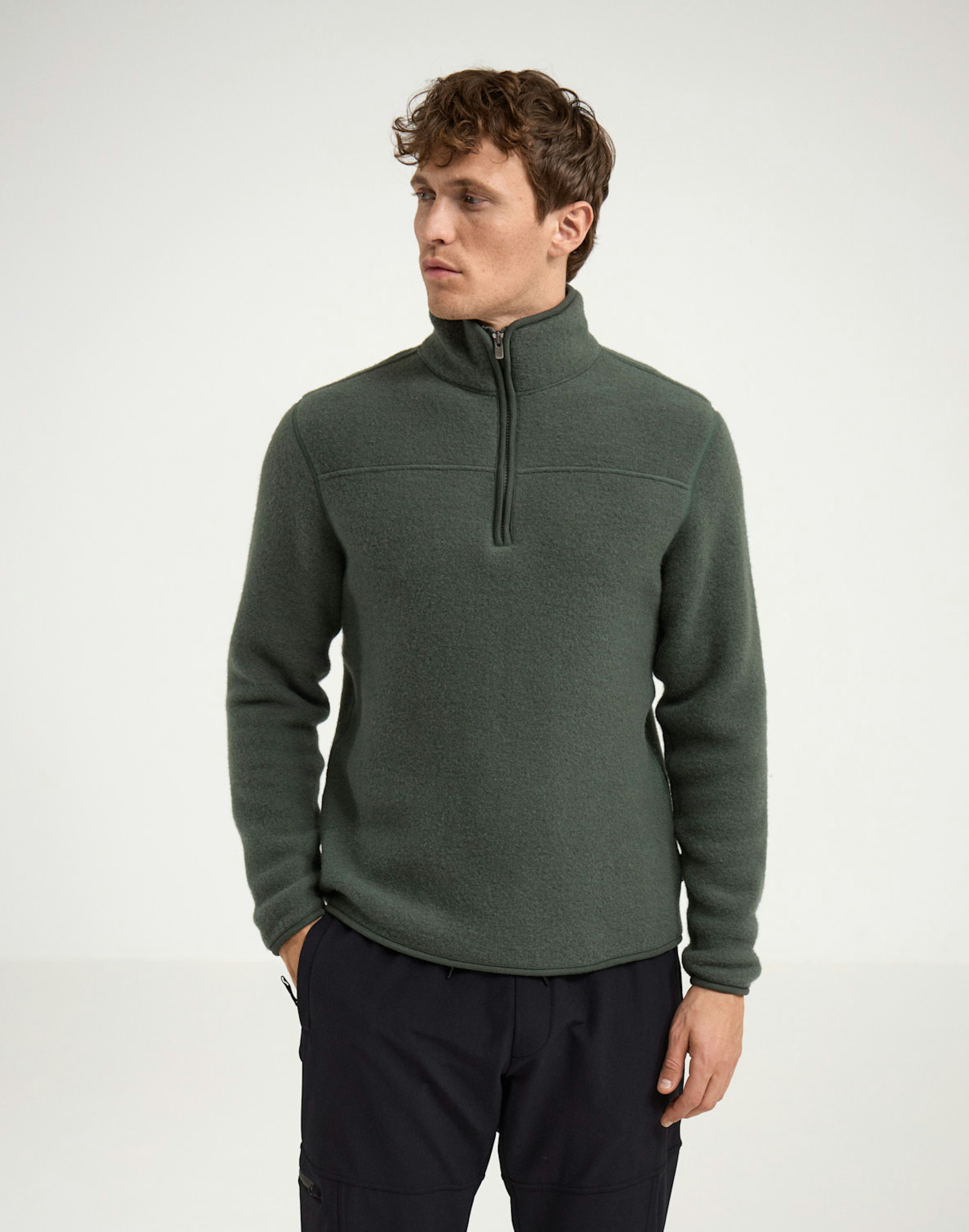 Men's merino wool fleece jacket - Free shipping - Dilling