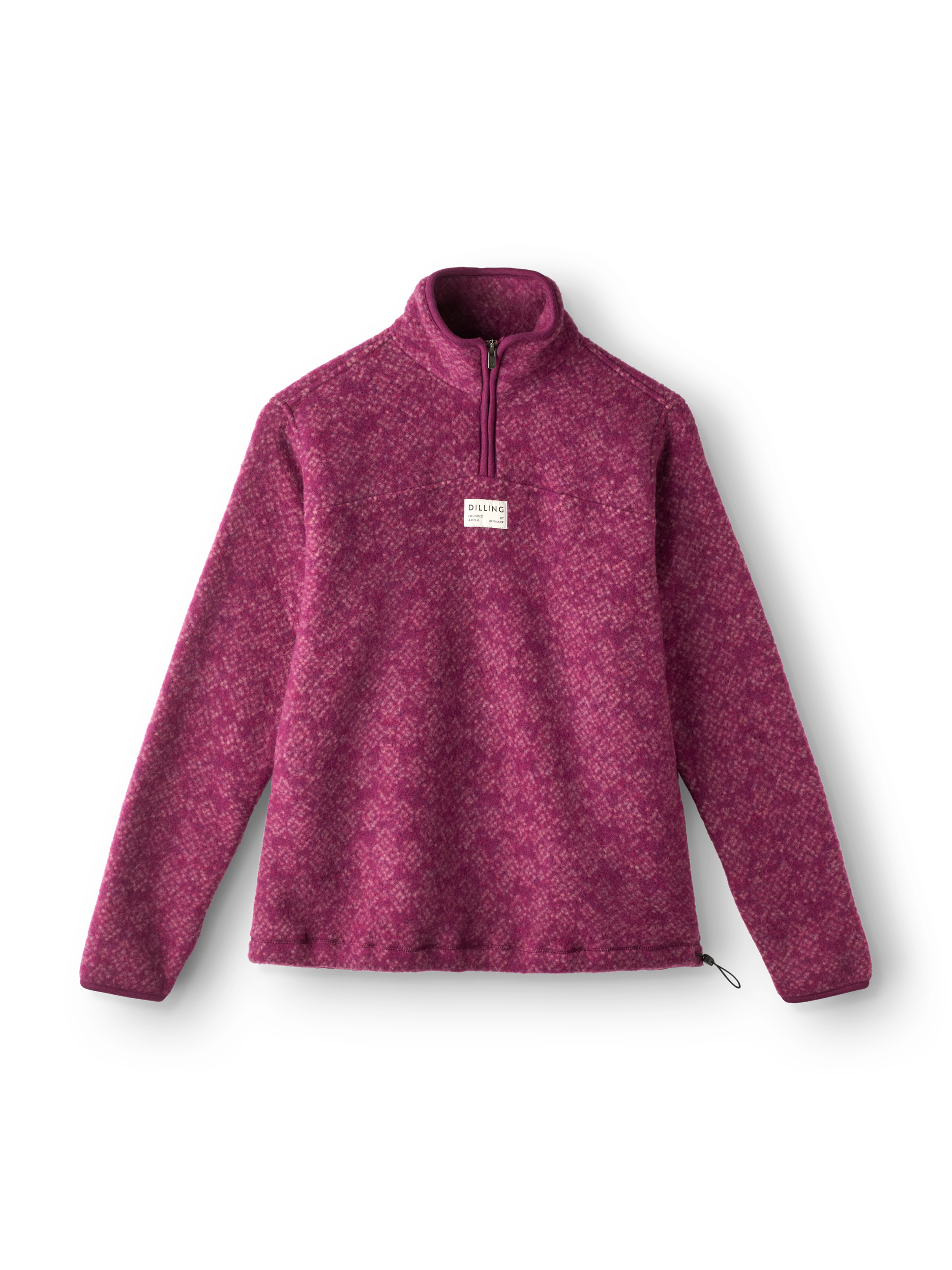 Women's merino wool fleece half-zip jacket - Free shipping