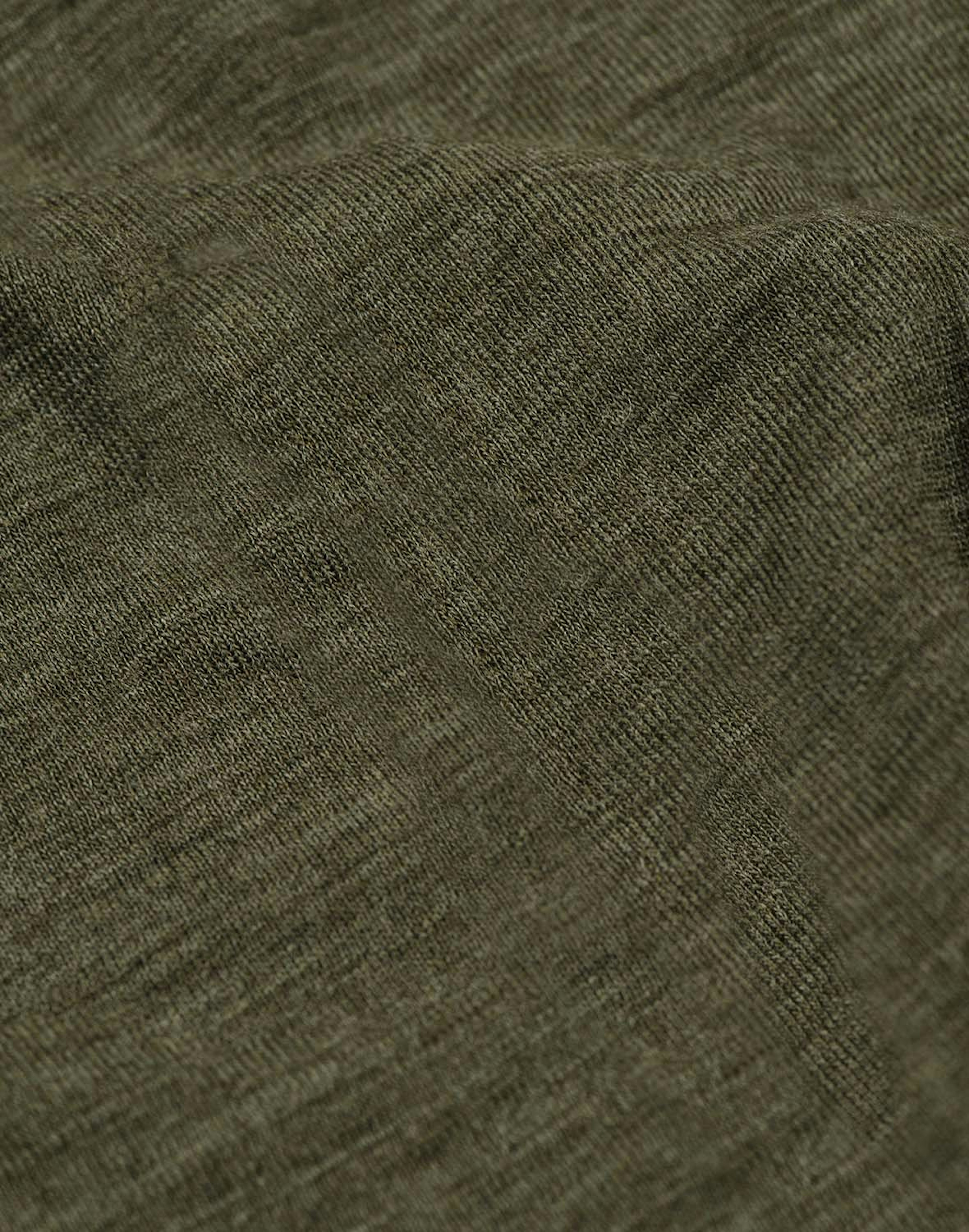 Repair patch in 1x1 merino wool - Dark green melange