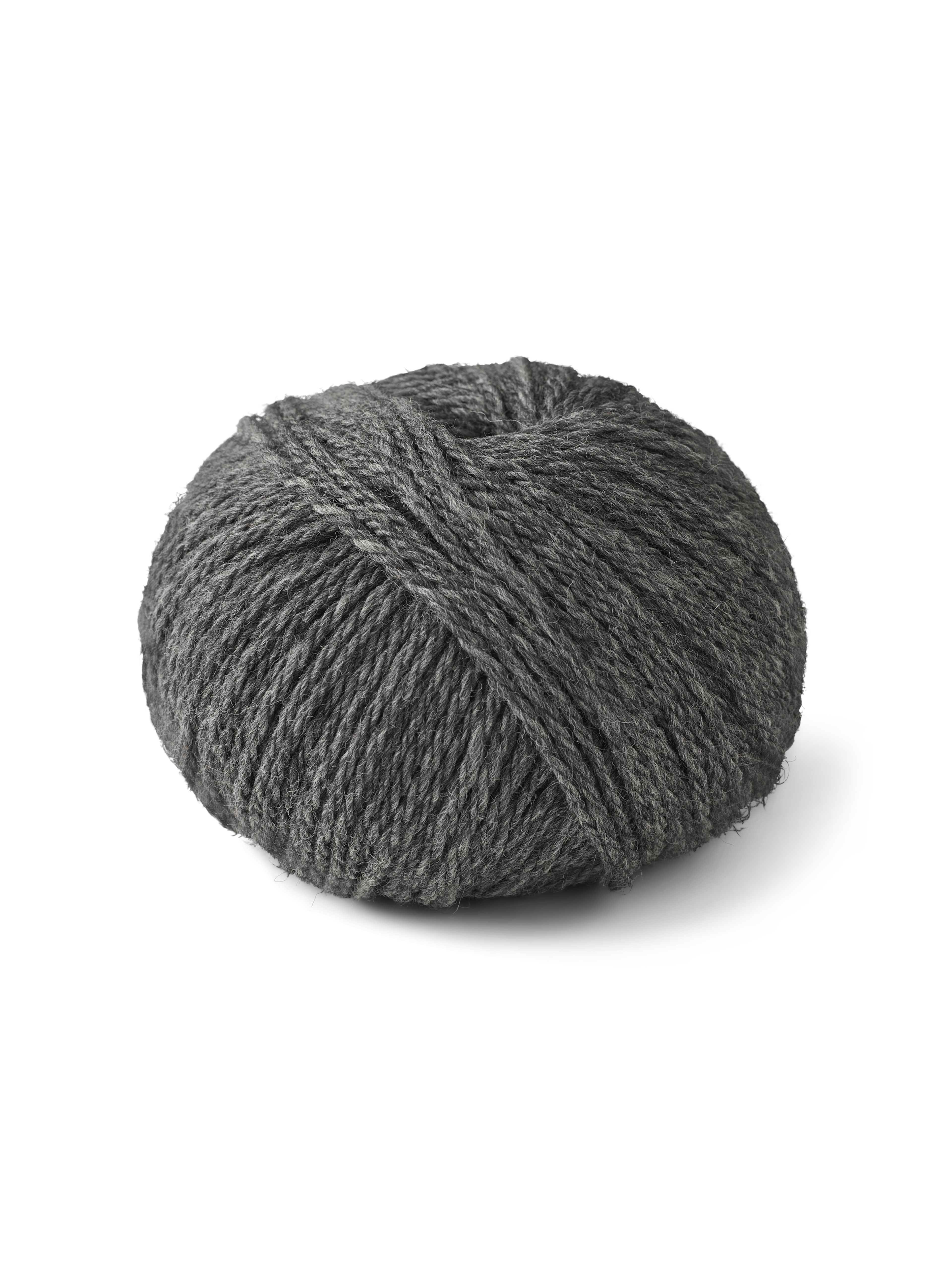Ball of merino wool yarn in Dark grey melange - £7.99 - Dilling