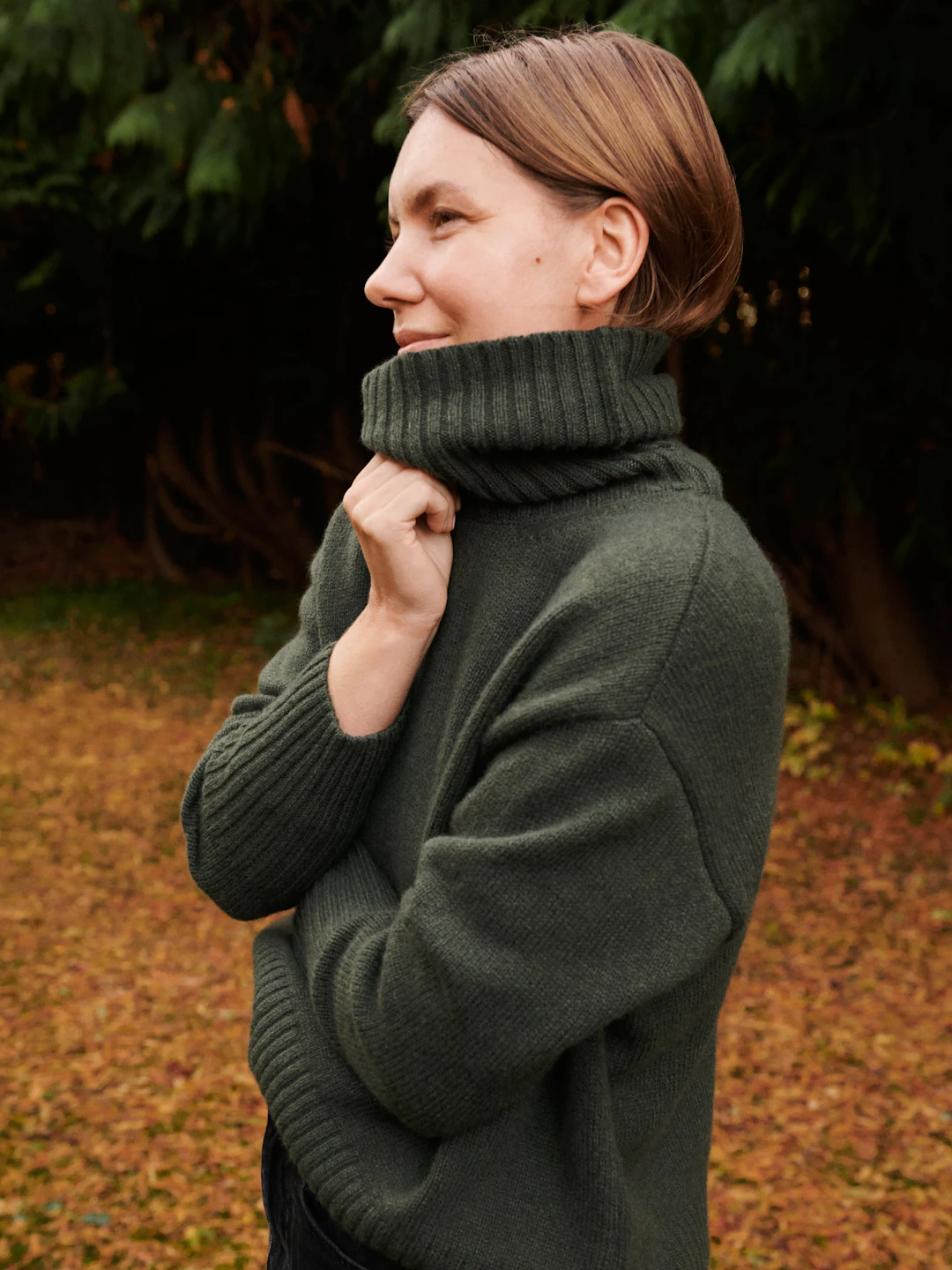 Grober Strickpullover aus Lammwolle für Damen - Dilling